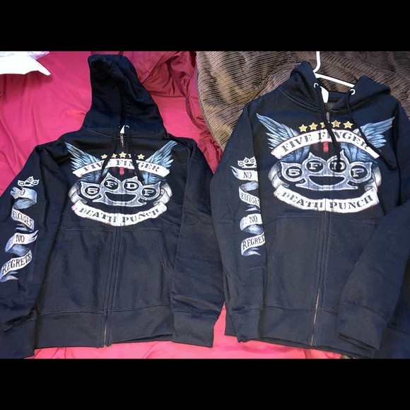 Jackets & Coats | Small And Medium Size Five Finger Death Punch Winged ...